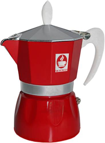 Caffè Bonini Röd Mokabryggare 3 koppar - DeliCo - Kaffe på nätet